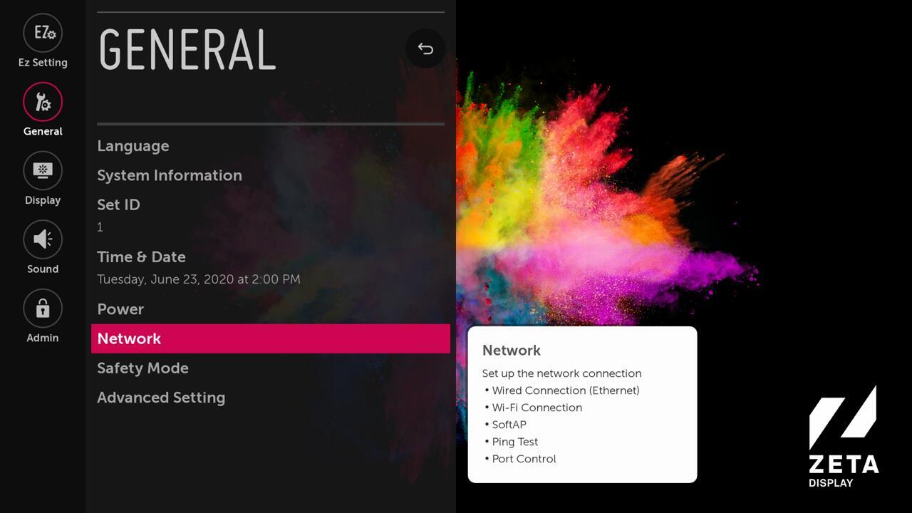 Configure or change the Wired or Wireless network settings for LG webOS ...