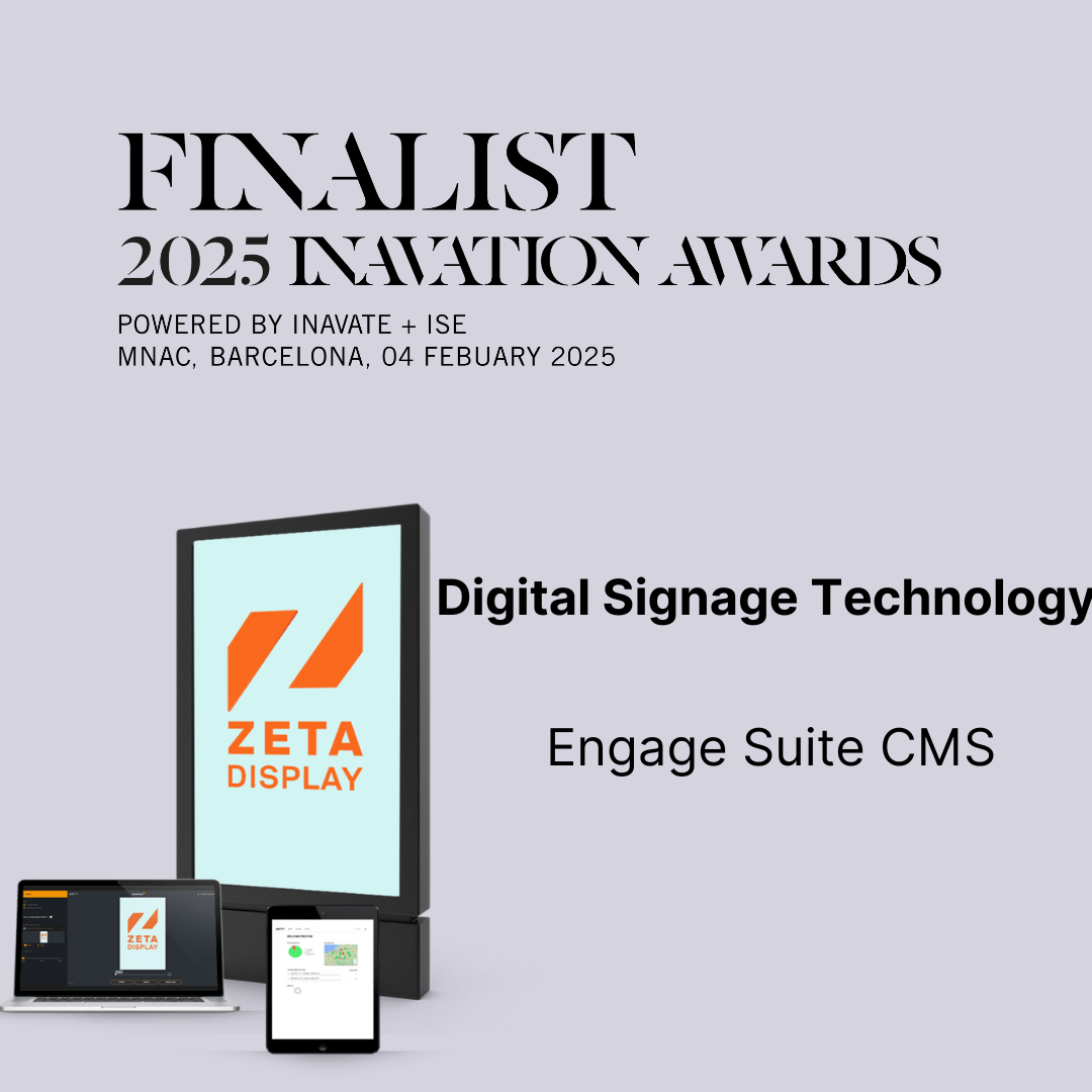 Engage Suite Inavation Awards Finalist | ZetaDisplay